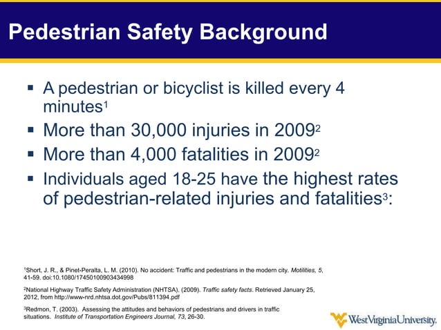 Pedestrian Safety Assessments and Observations | PPTX