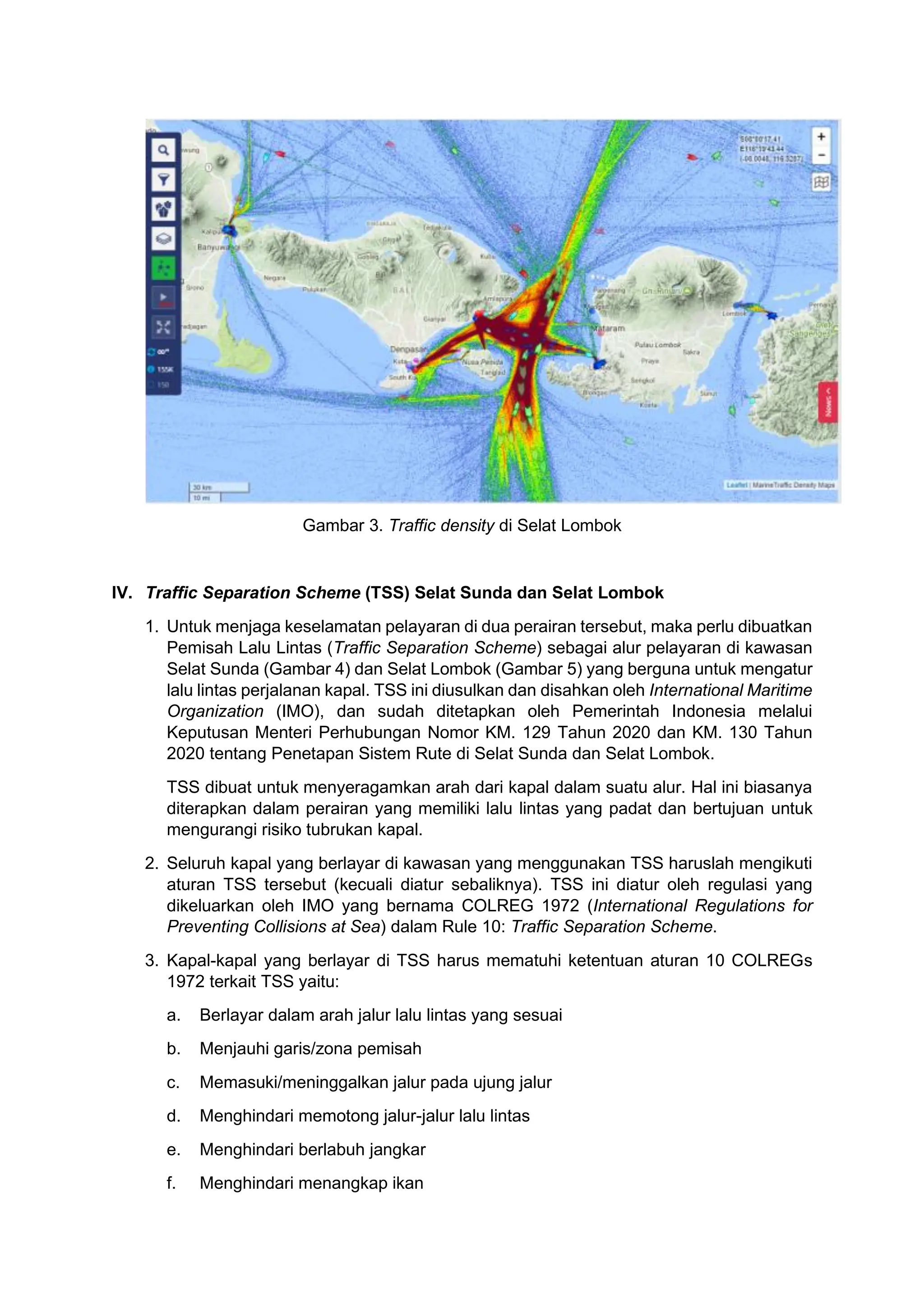 The brief of explanation traffic separation scheme | PDF
