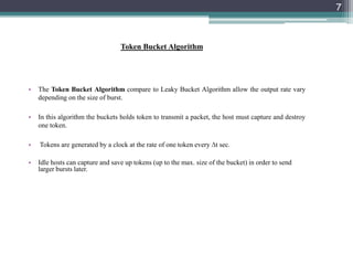 Leaky Bucket & Tocken Bucket - Traffic shaping | PPTX