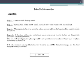 Leaky Bucket & Tocken Bucket - Traffic shaping | PPTX