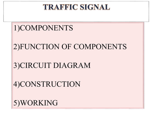 Traffic signal design study | PPTX
