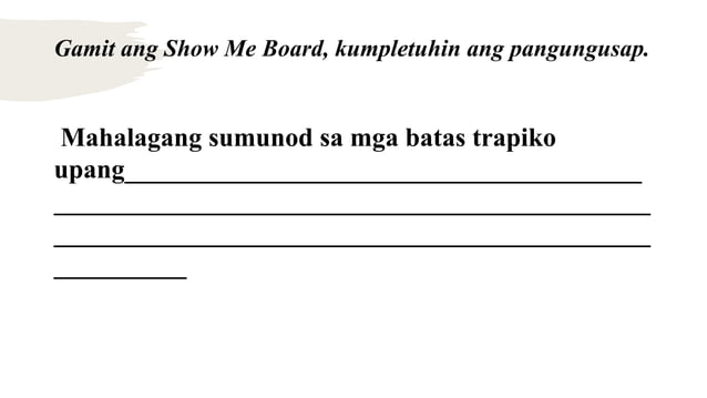 TRAFFIC SIGNAL AND ROAD SIGN LESSON IN MAPEH 3 | PPTX