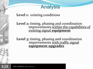 Traffic Signal Re-timing Studies to Reduce Congestion and Emissions | PPTX