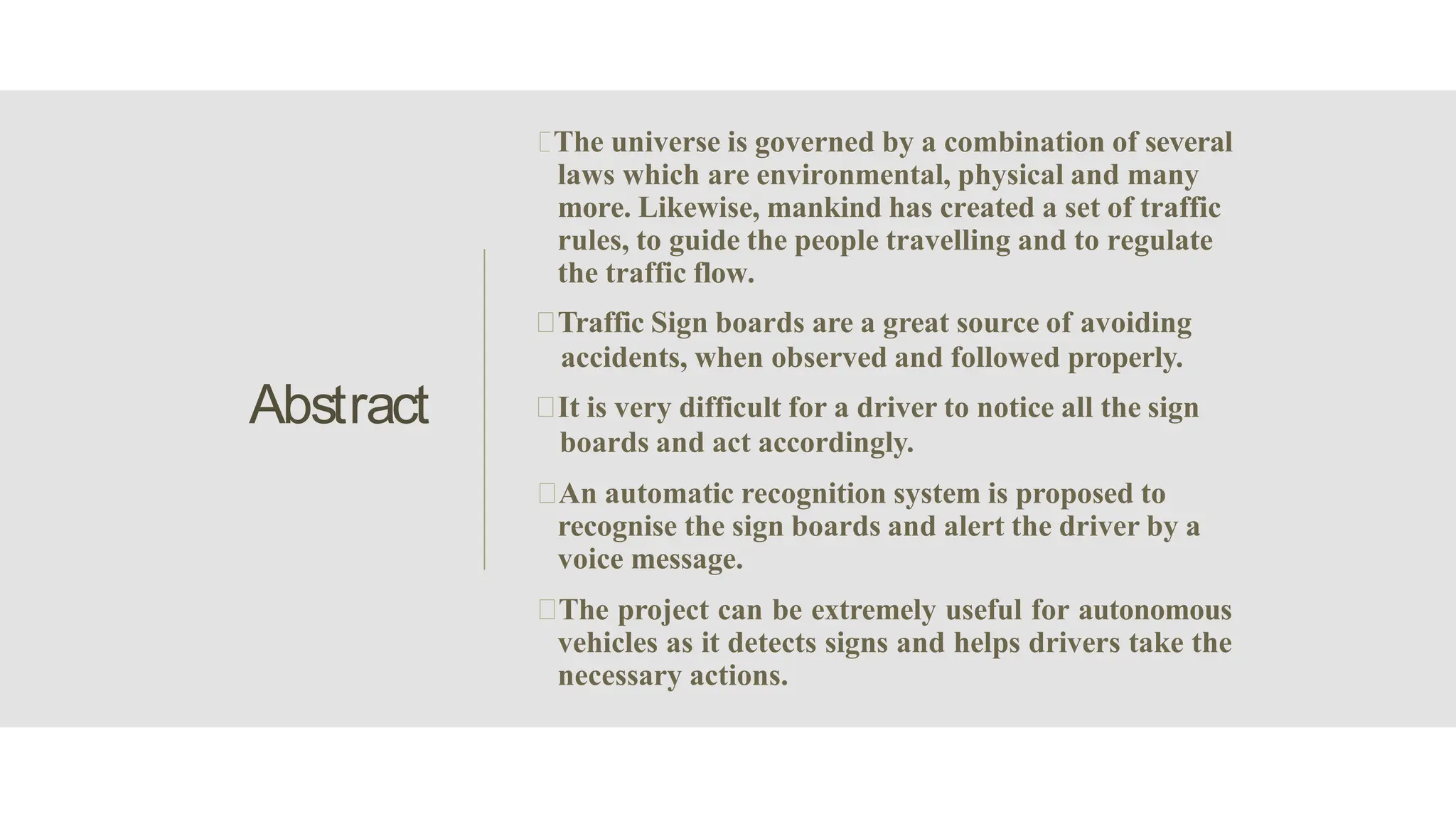 Traffic Signboard Classification with Voice alert to the driver.pptx