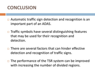 Traffic sign detection | PPTX