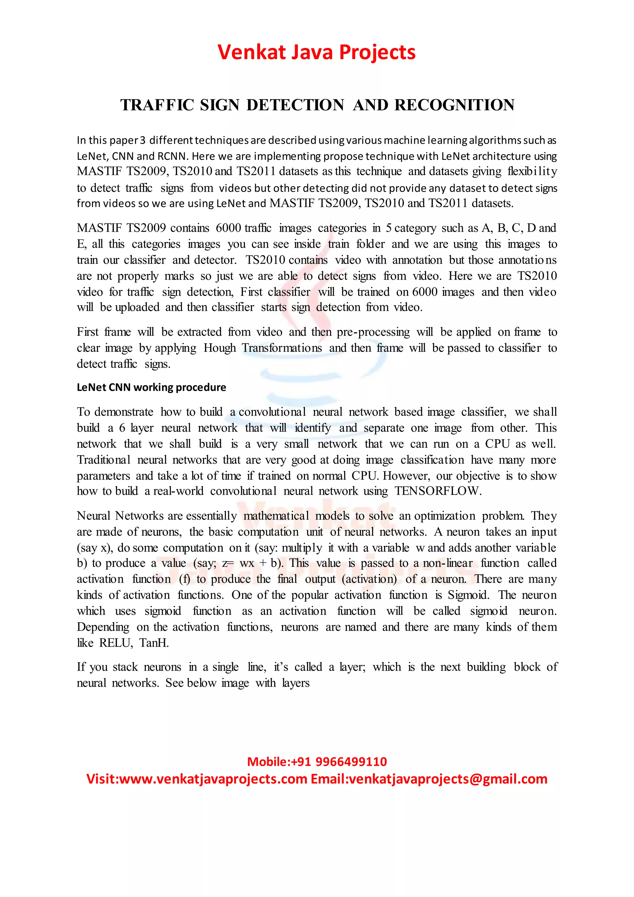 Traffic Sign Detection And Recognition Pdf