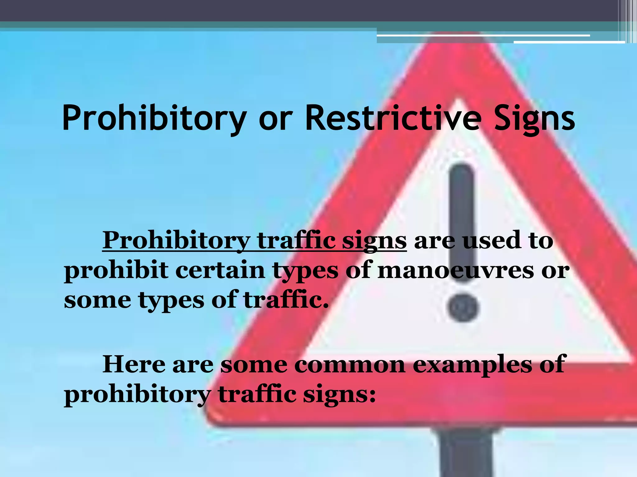 Traffic signs | PPTX