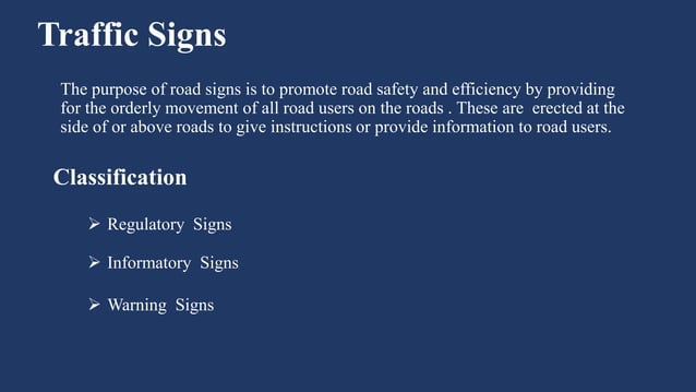 Traffic signs.pptx | Auto Safety | Automotive