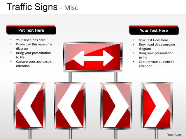 Traffic signs misc powerpoint presentation templates | PPT