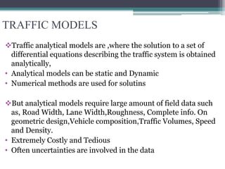 Traffic simulation and modelling | PPTX