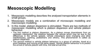 Traffic Simulation Model | PPTX | Physics | Science
