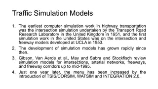 Traffic Simulation Model | PPTX | Physics | Science