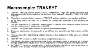Traffic Simulation Model | PPTX | Physics | Science