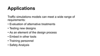 Traffic Simulation Model | PPTX | Physics | Science
