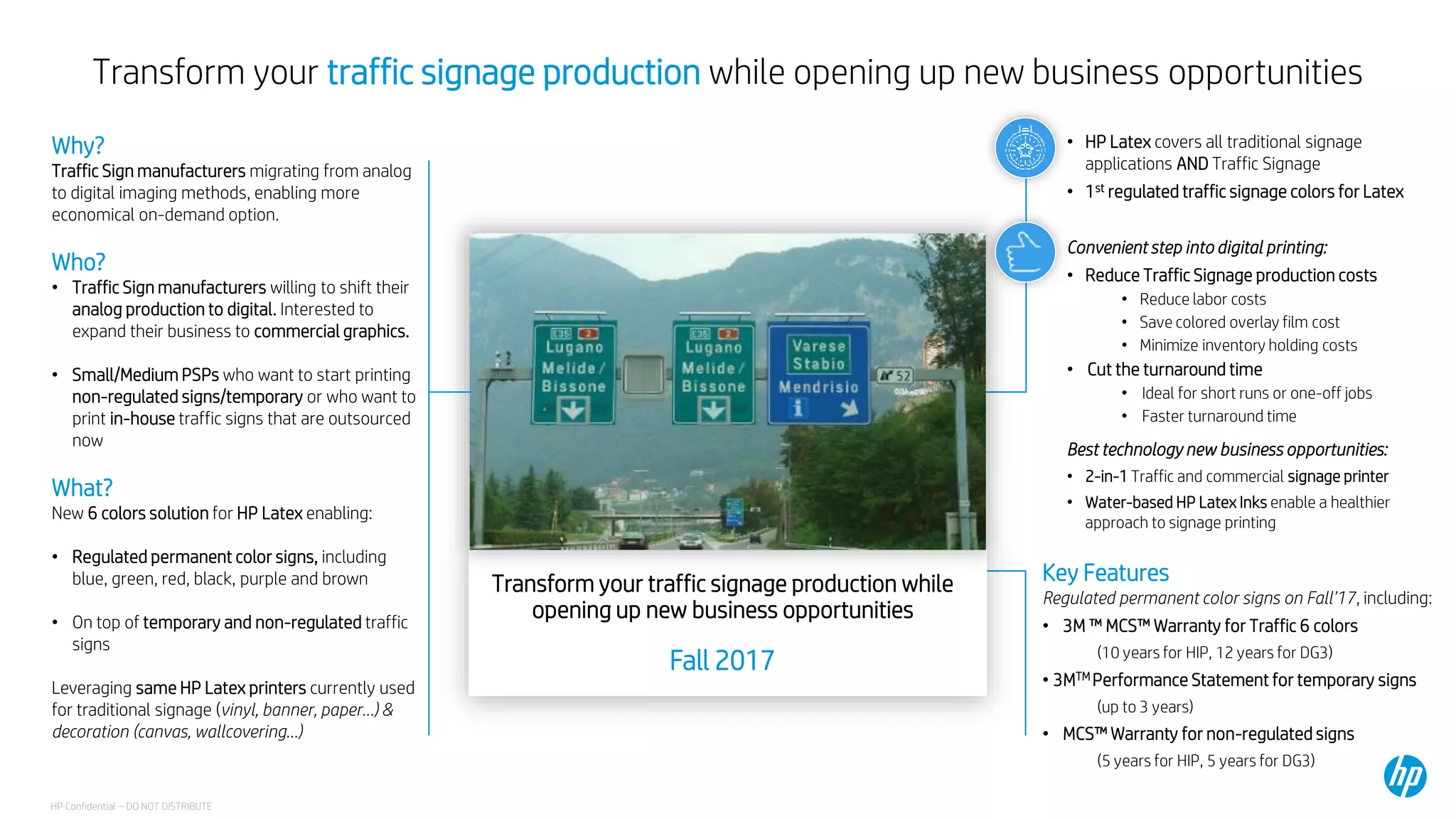 Traffic Signage with HP Latex Technology : HP Latex 360/365 Printers ...