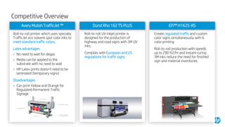 Traffic Signage with HP Latex Technology : HP Latex 360/365 Printers | PDF