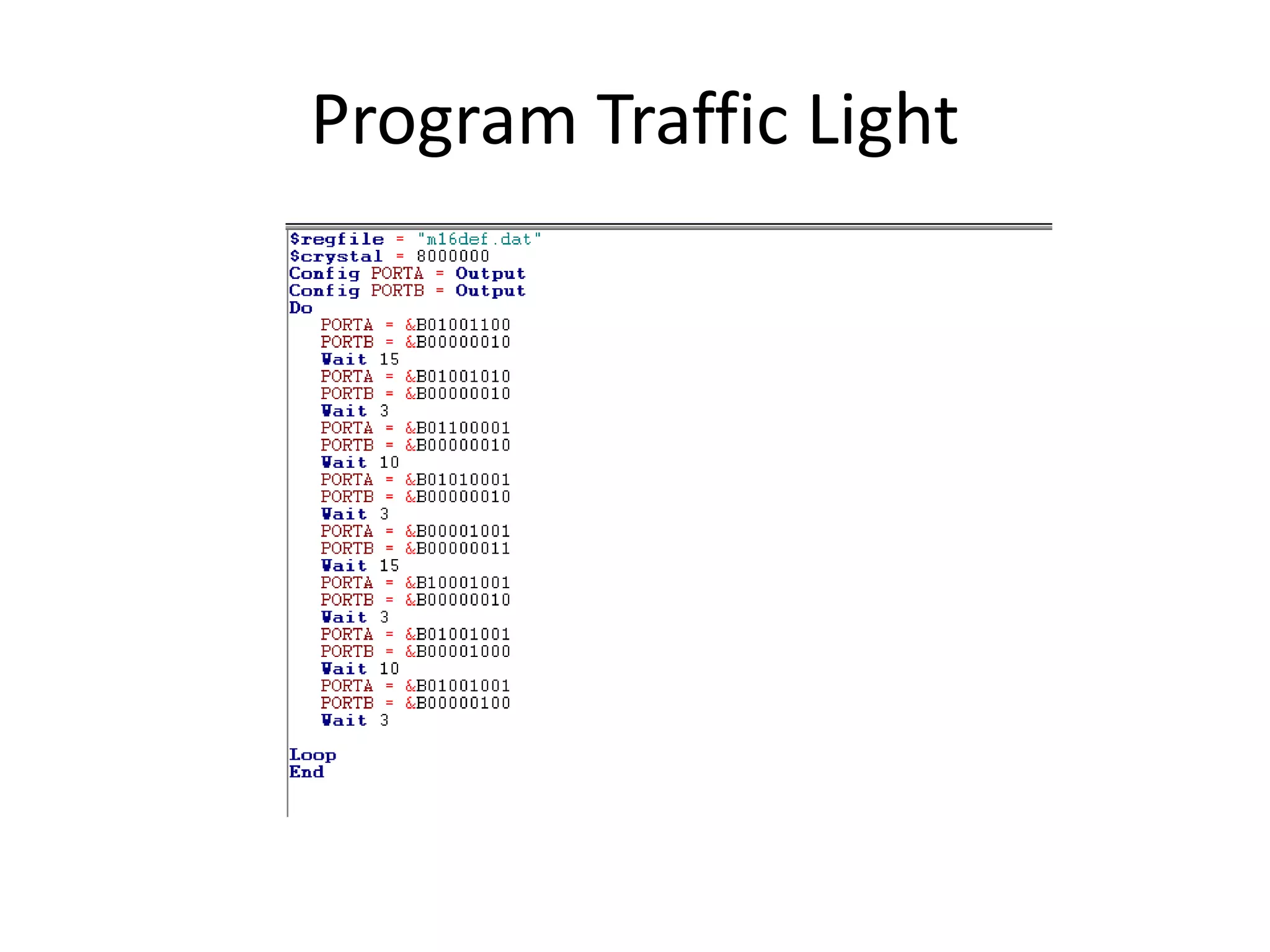 Traffic Light dengan mikrokontroller | PPTX | Physics | Science
