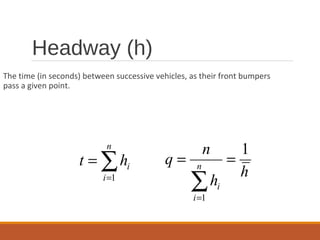 Traffic stream models | PPT