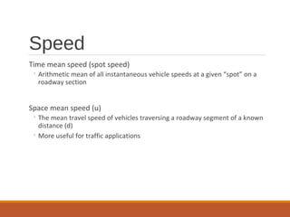 Traffic stream models | PPT