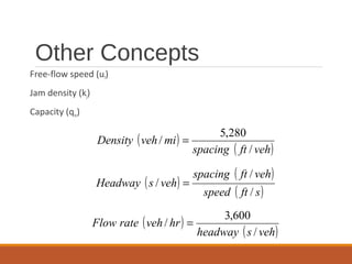Traffic stream models | PPT
