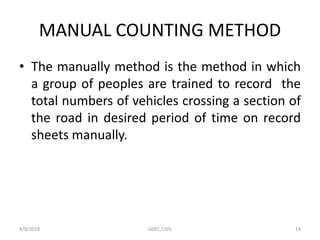 Traffic studies | PPTX