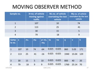 Traffic studies | PPTX