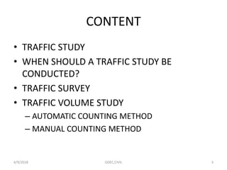 Traffic studies | PPTX