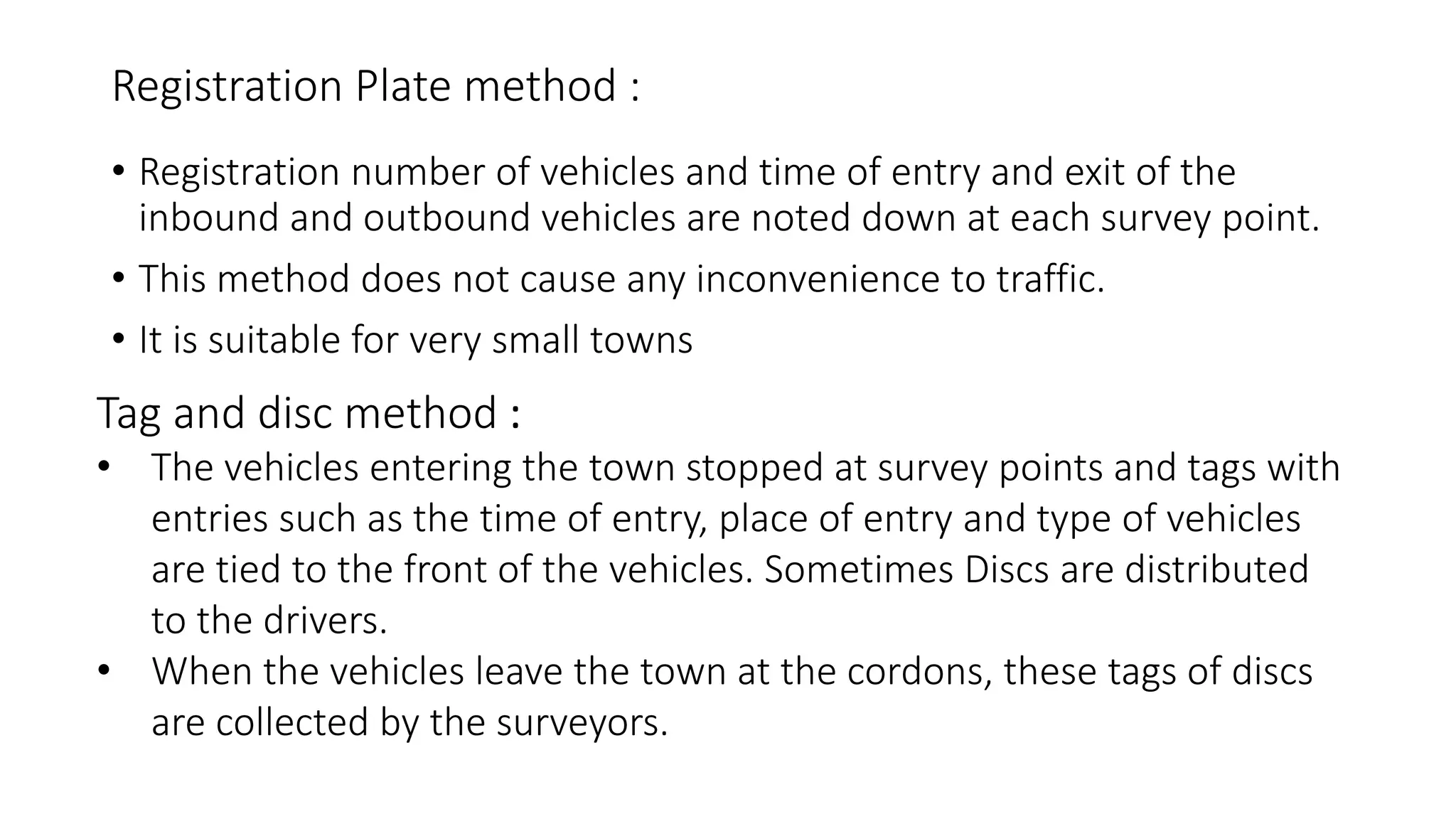 Traffic studies for planning bypasses around towns | PPTX