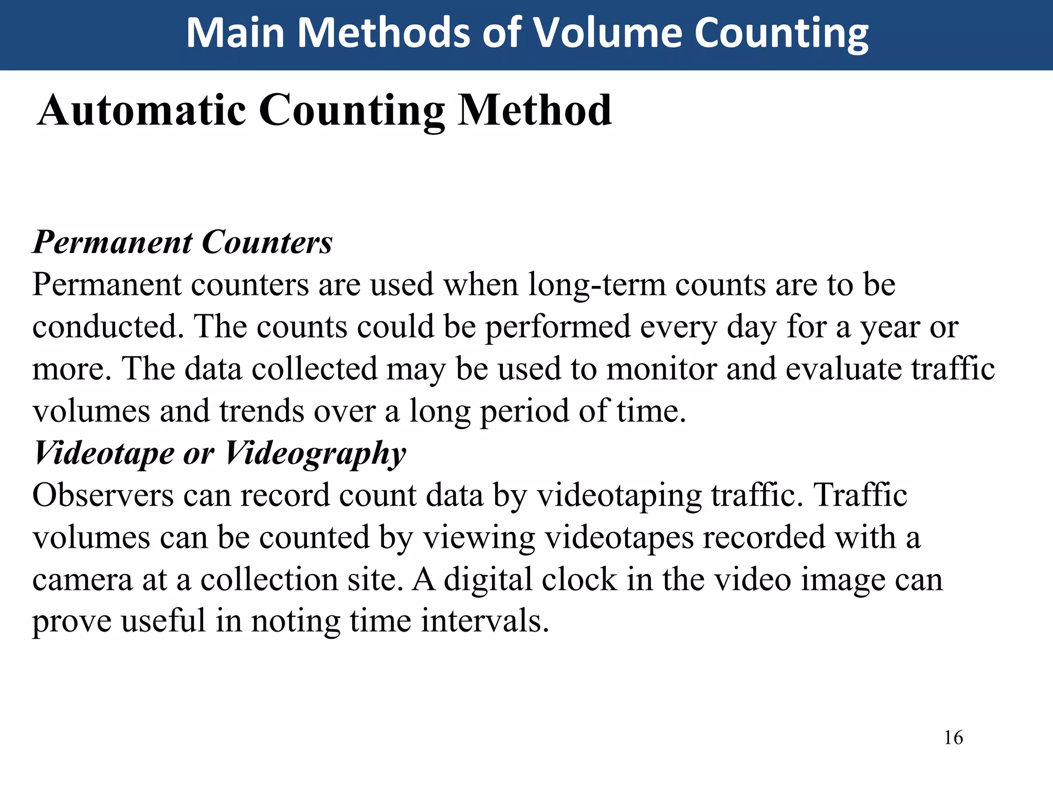 Traffic studies (transportation engineering) | PPTX