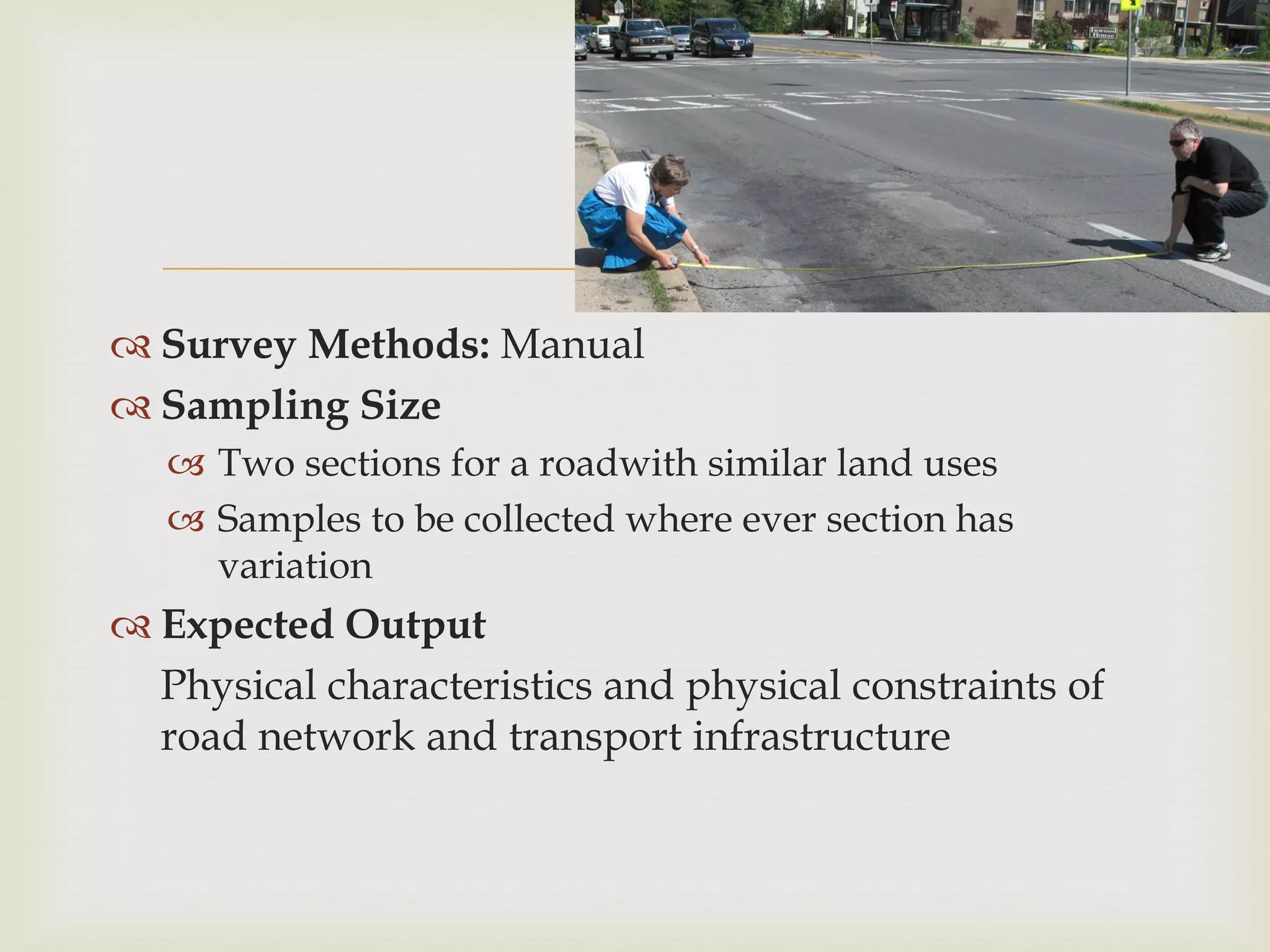 Traffic & Transportation surveys | PDF