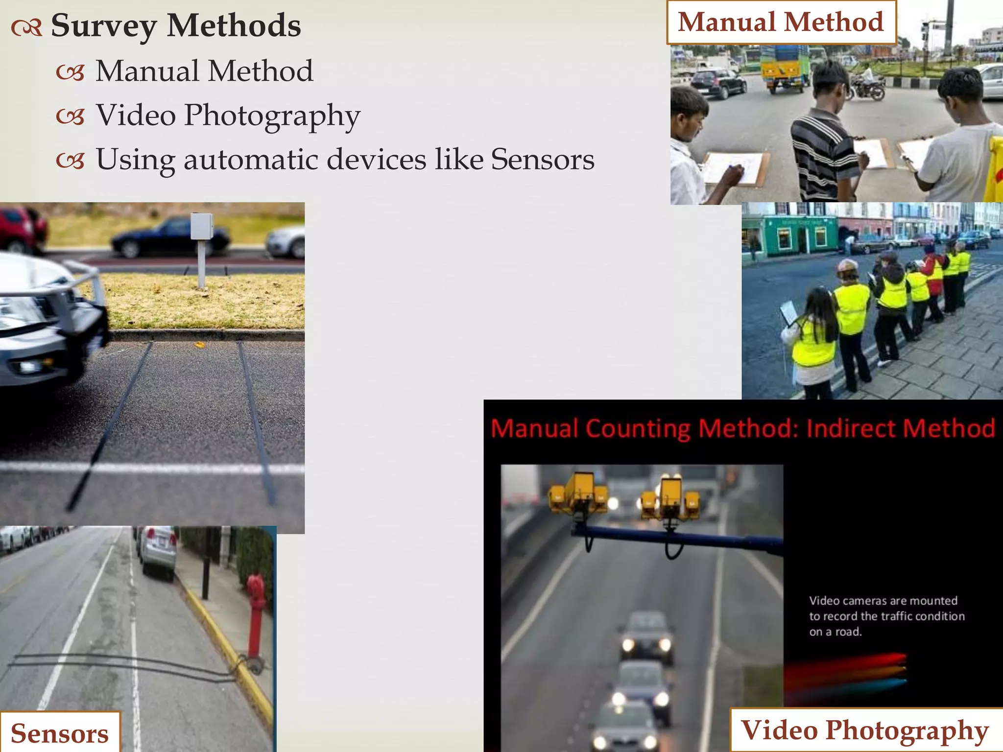 Traffic & Transportation surveys | PDF