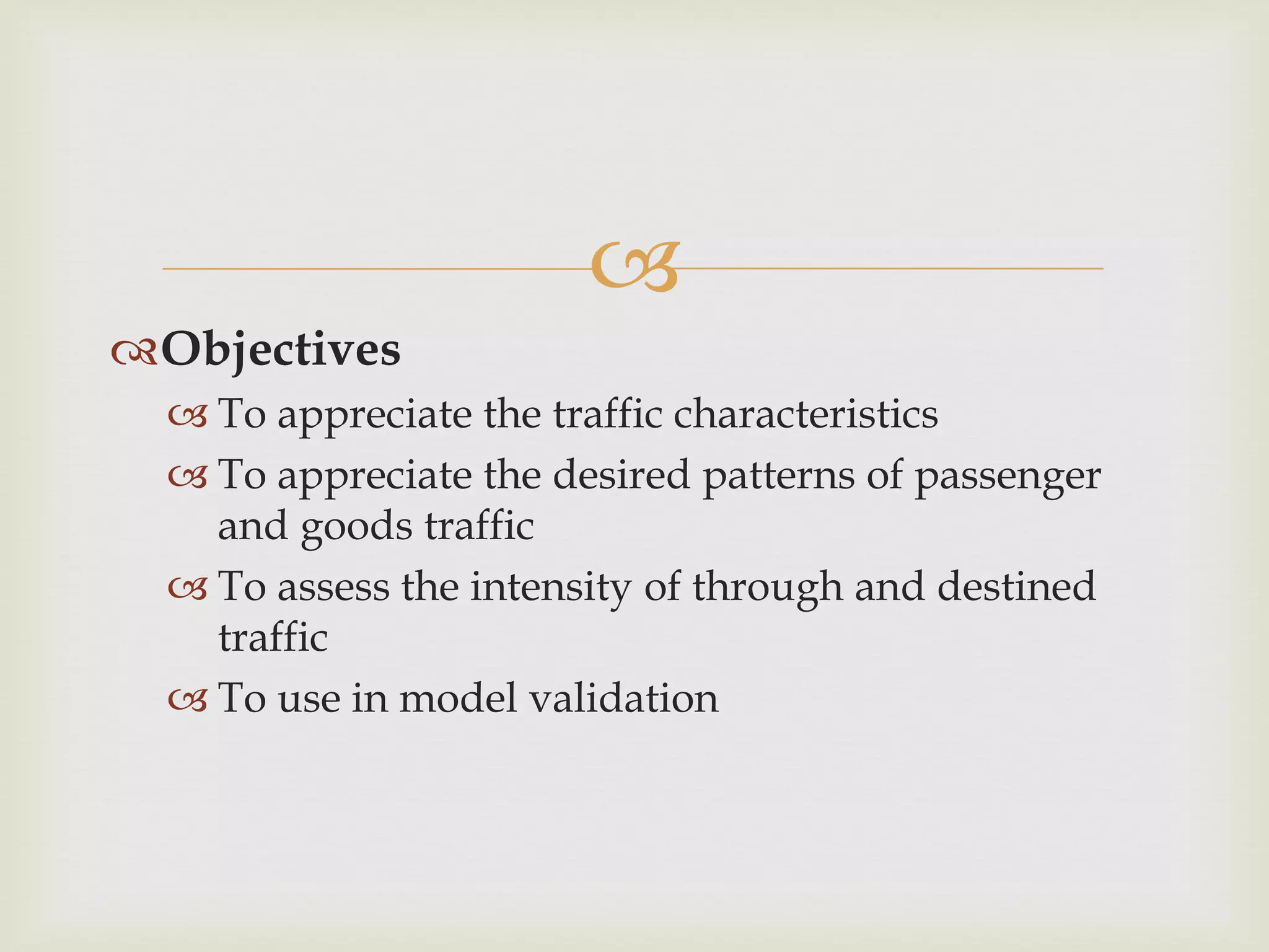 Traffic & Transportation surveys | PDF