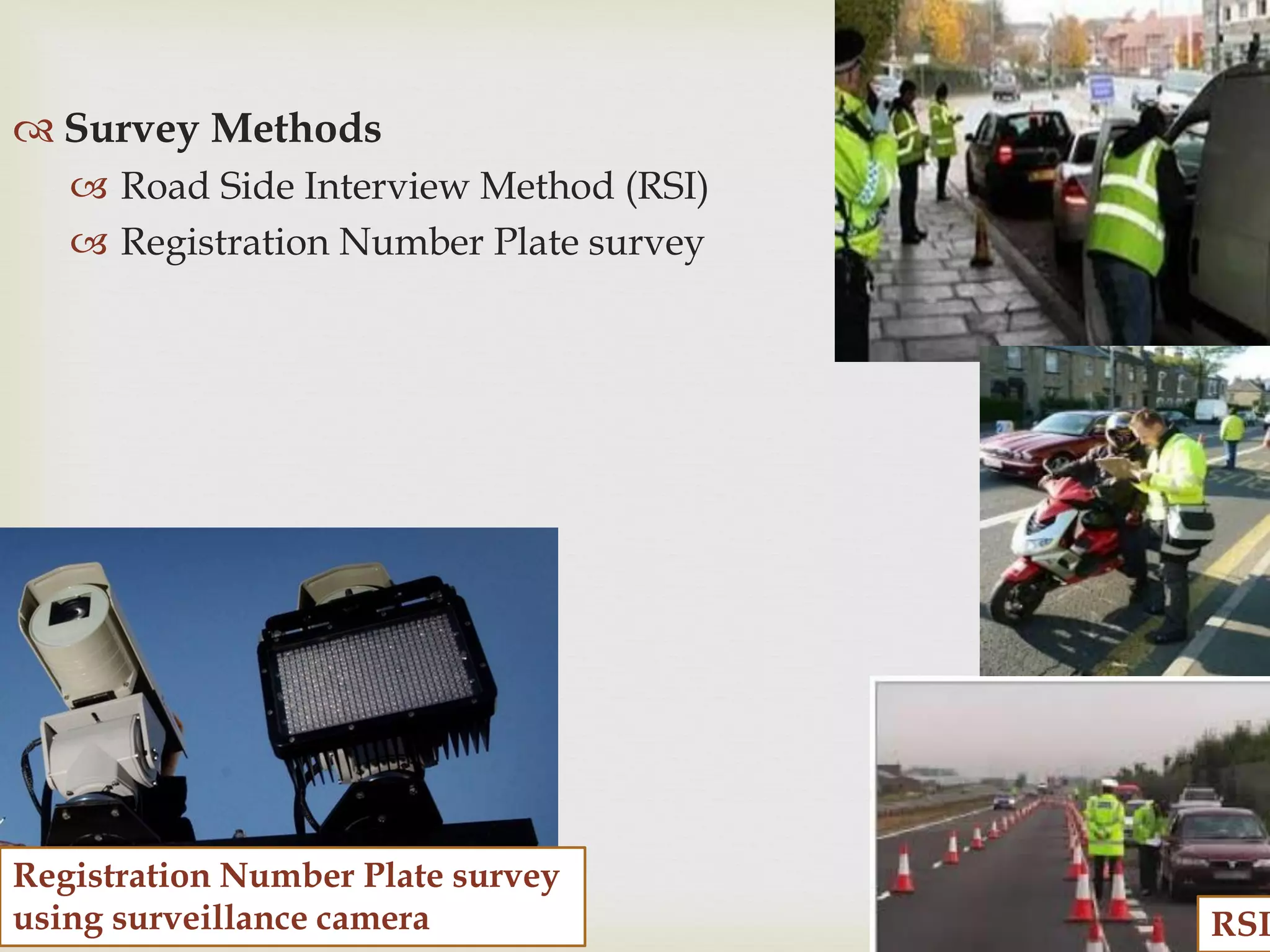 Traffic & Transportation surveys | PDF