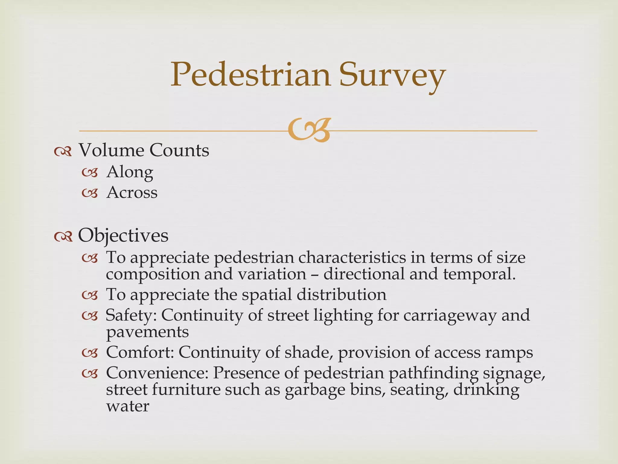 Traffic & Transportation surveys | PDF