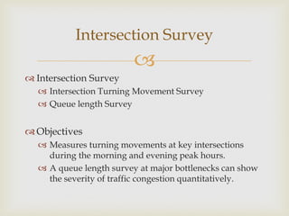 Traffic & Transportation surveys | PDF
