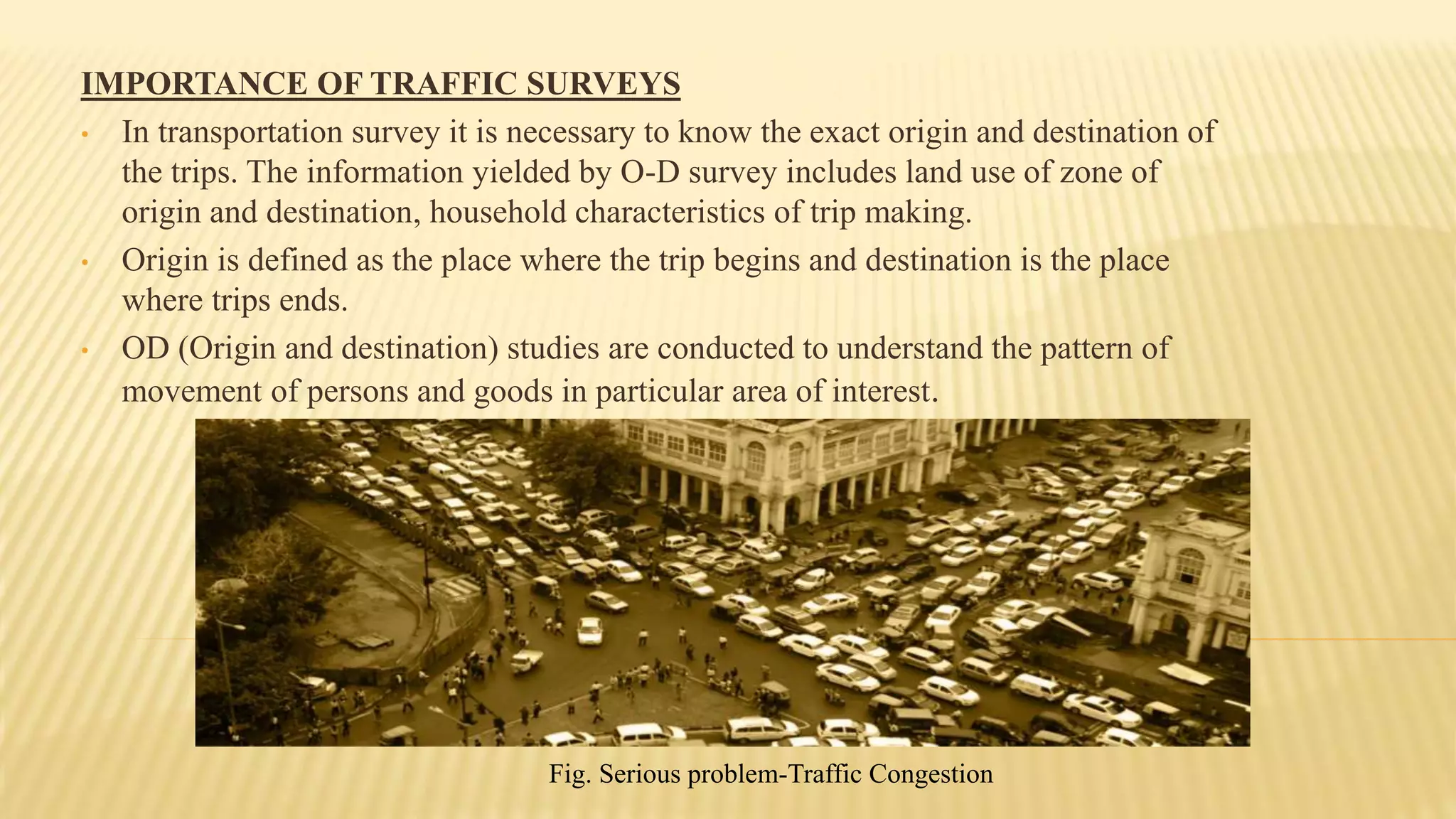 Traffic surveys seminar | PPTX