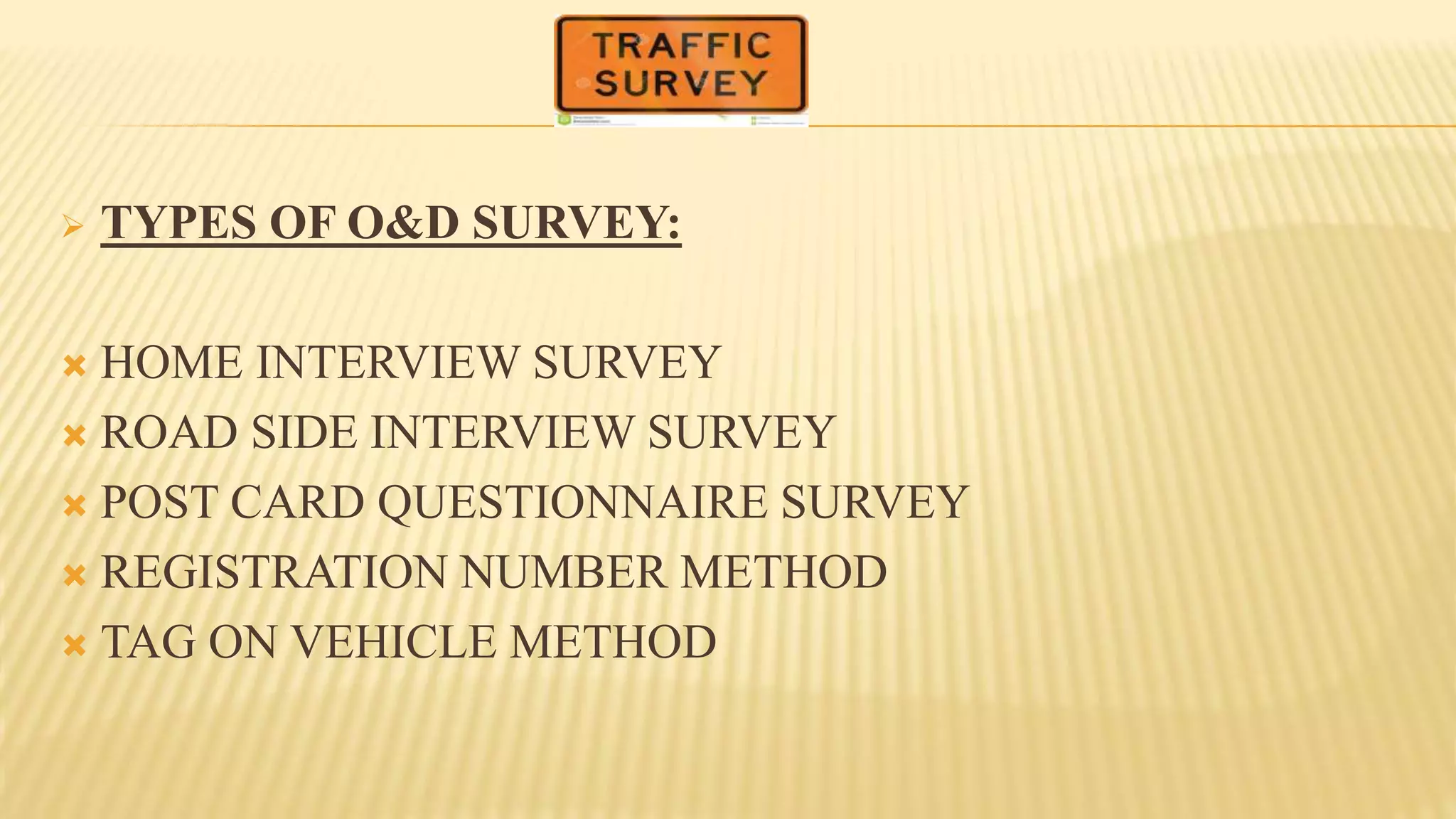 Traffic surveys seminar | PPTX