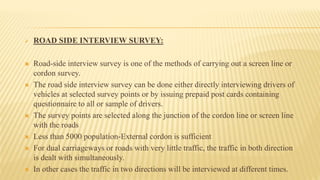 Traffic surveys seminar | PPTX