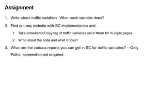 Learn Adobe analytics basics - Traffic variables | PDF