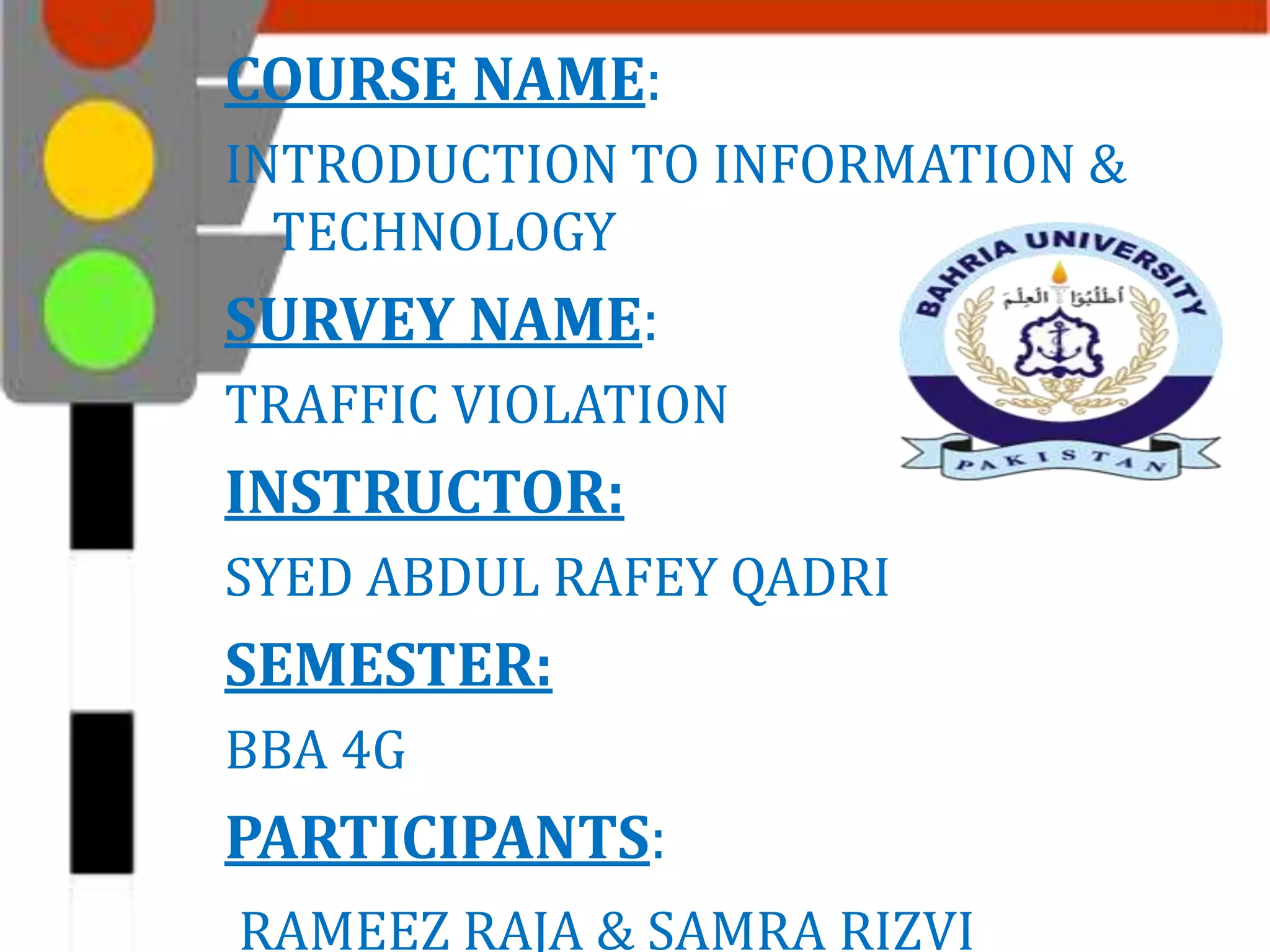 Traffic violation | PPT