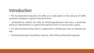 Traffic volume studies | PPTX
