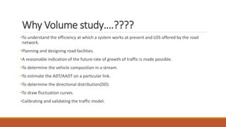 Traffic volume studies | PPTX