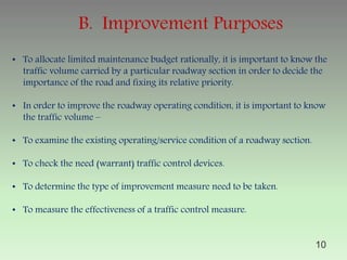 Traffic volume study | PPTX