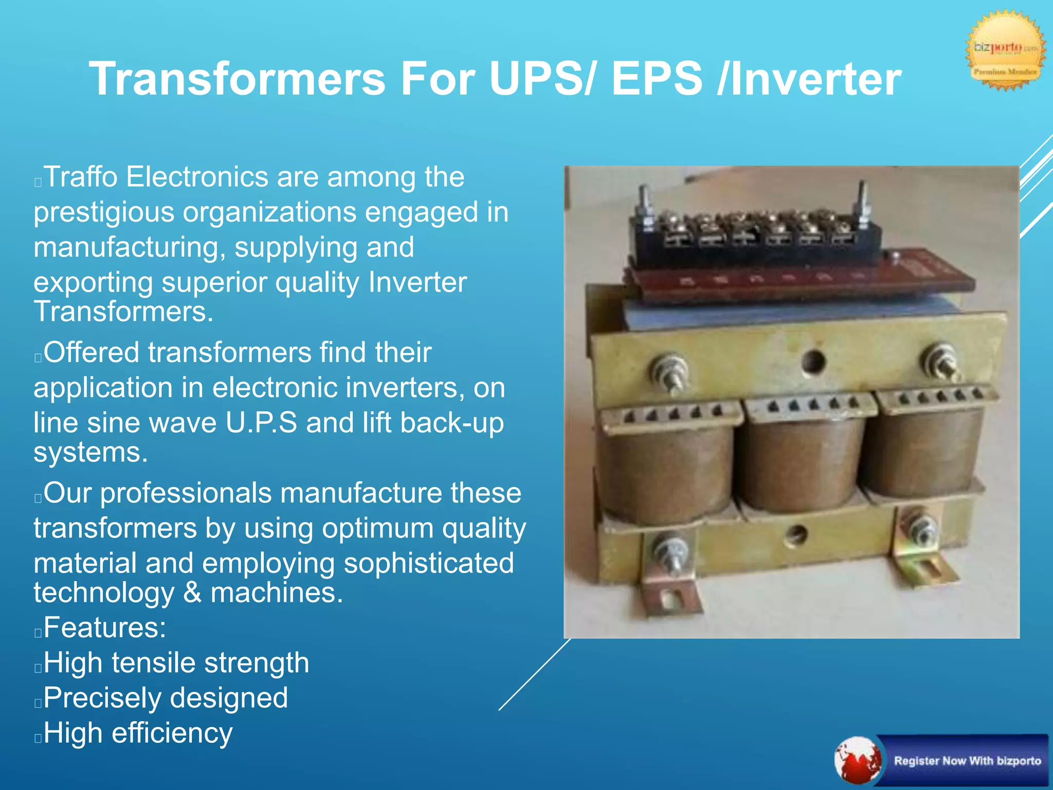 Traffo electronics | PPTX