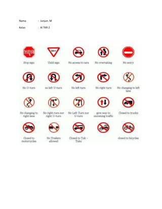 Traffic sign | DOCX