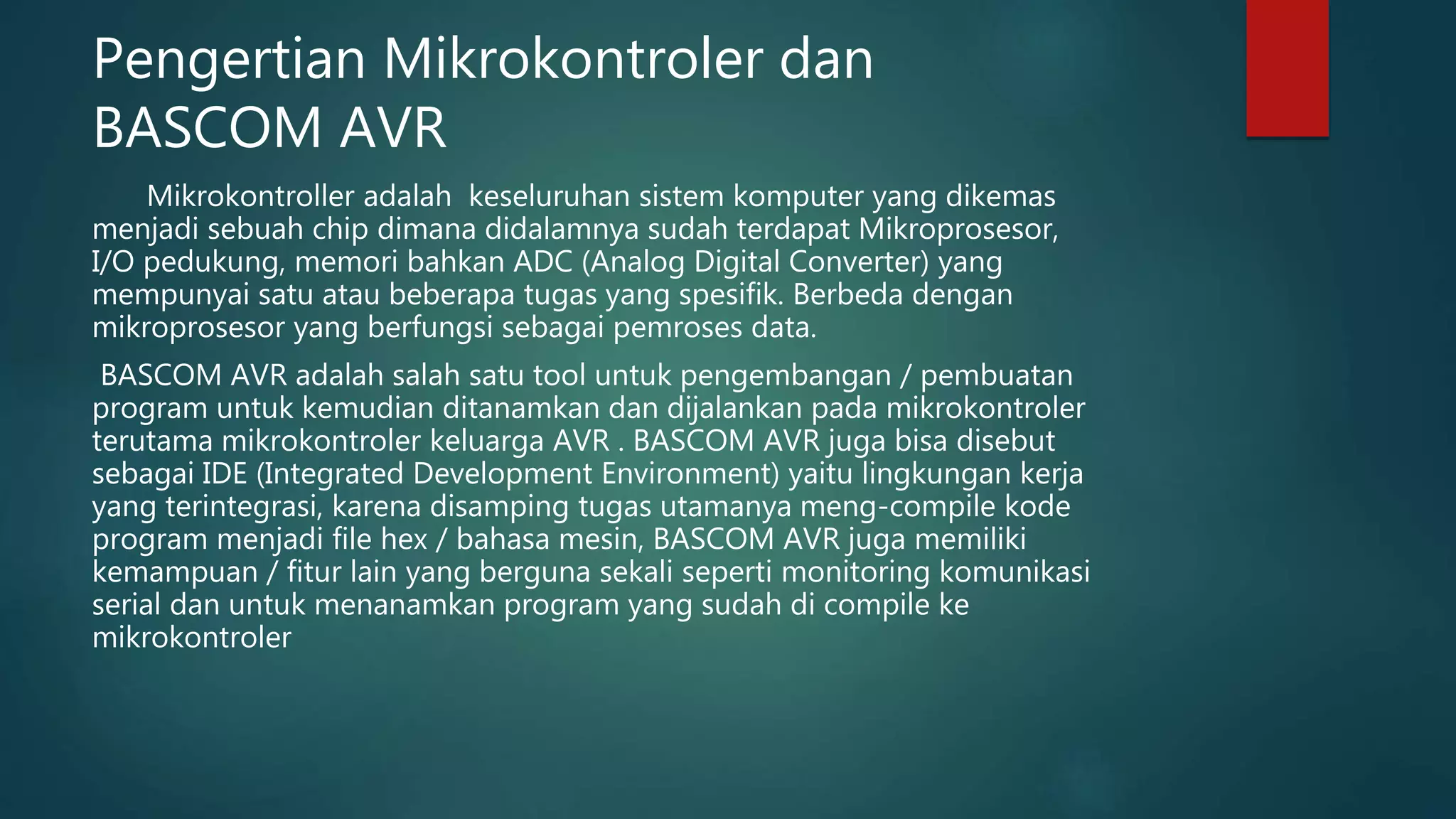 Trafic light program bascom avr | PPTX