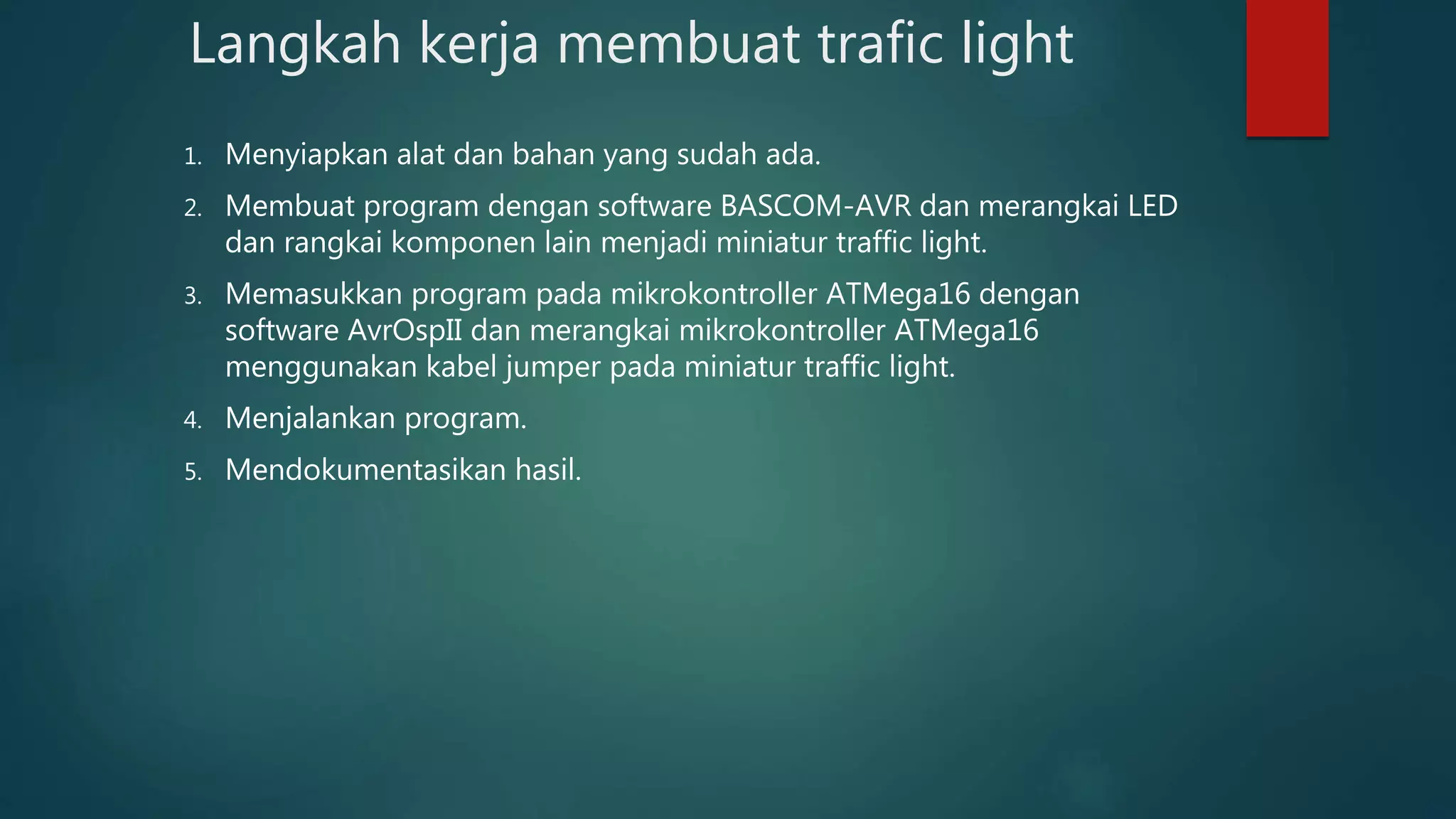 Trafic light program bascom avr | PPTX