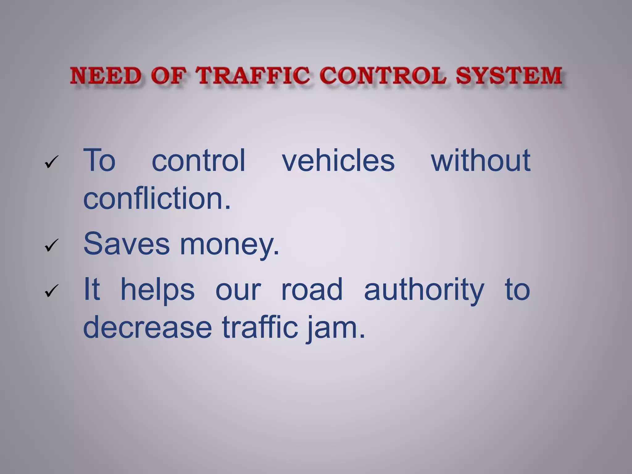 Trafic signal control | PPTX | Automotive