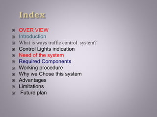 Trafic signal control | PPTX | Automotive