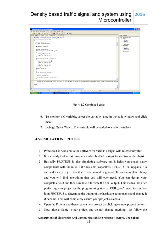 Density Based Traffic signal system using microcontroller | PDF